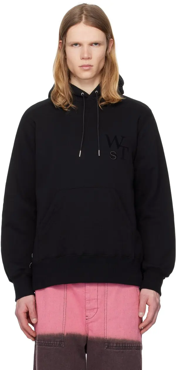 wtaps SACAI Flock Print Hoodie BLACK XXL Sacai Black Wtaps Edition